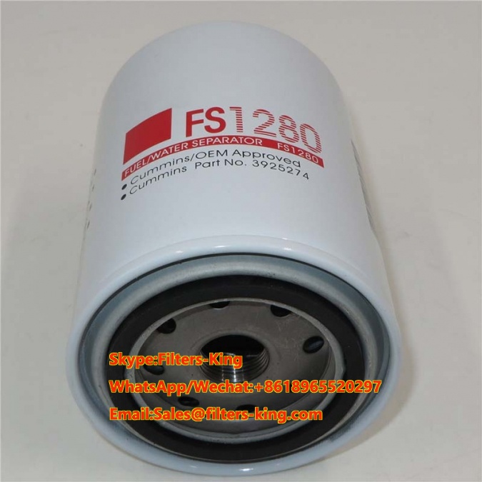 Genuine Fleetguard Fuel Water Separator FS1280 Use On Cummins Engine ...
