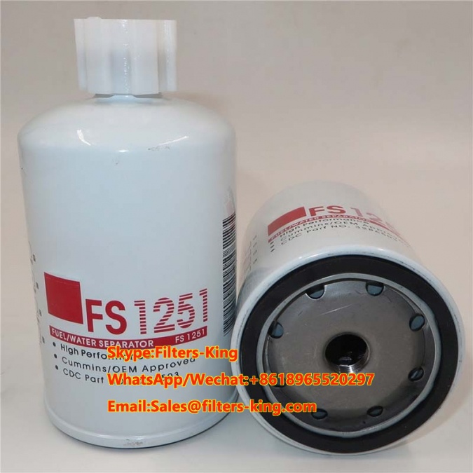 Genuine Fleetguard Fuel Water Separator FS1251 Use On Cummins Engine ...