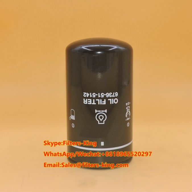 Komatsu Oil Filter 6736-51-5142 Fleetguard LF16006 Cross Reference ...